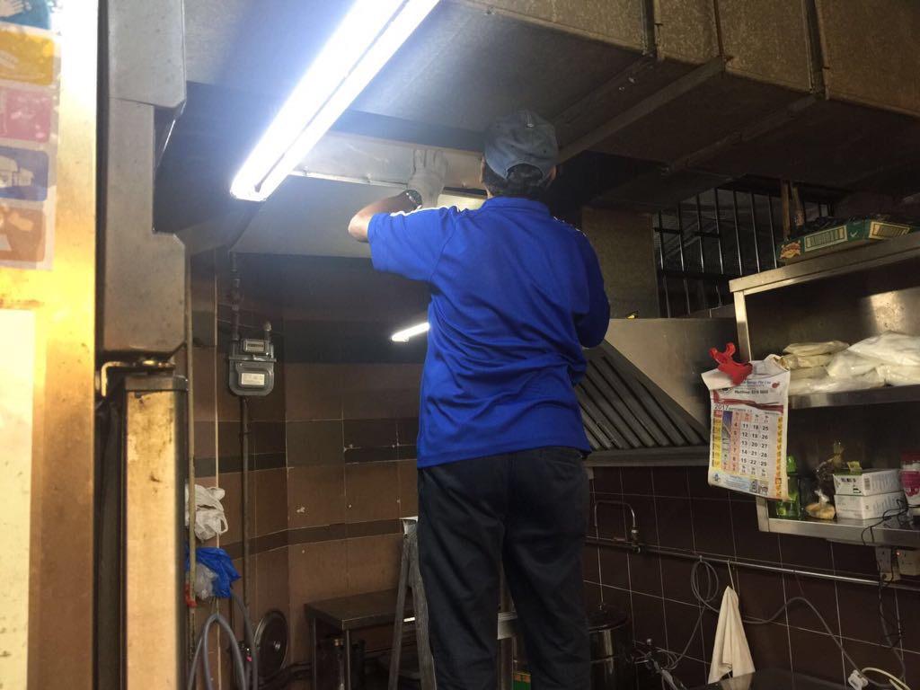 Checking for rodents in kitchen ceiling | Great Strikes