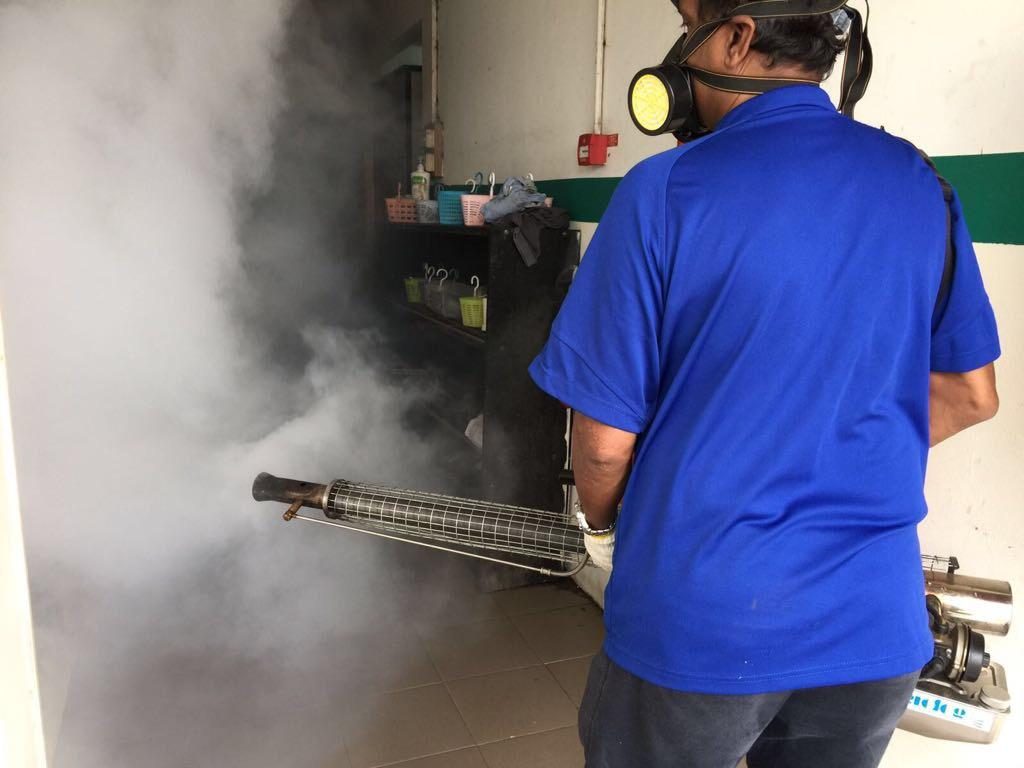 Fogging the factory compound | Great Strikes
